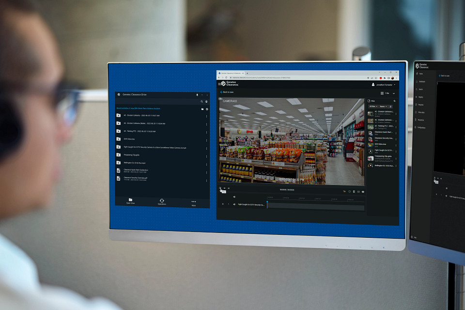 Share digital evidence faster with Genetec Clearance Drive Share digital evidence faster with Genetec Clearance Drive
