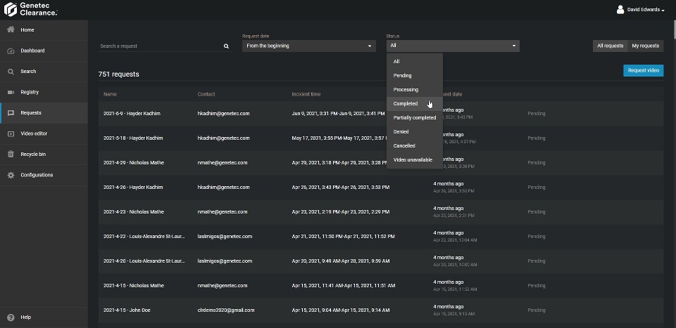 Save time managing video requests | Genetec Clearance