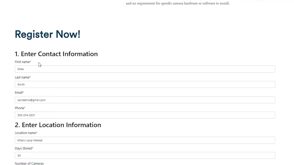 Create a camera registry program in your community | Genetec