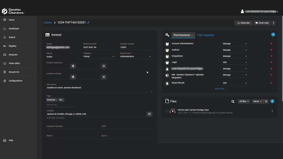 Save time managing video requests | Genetec Clearance