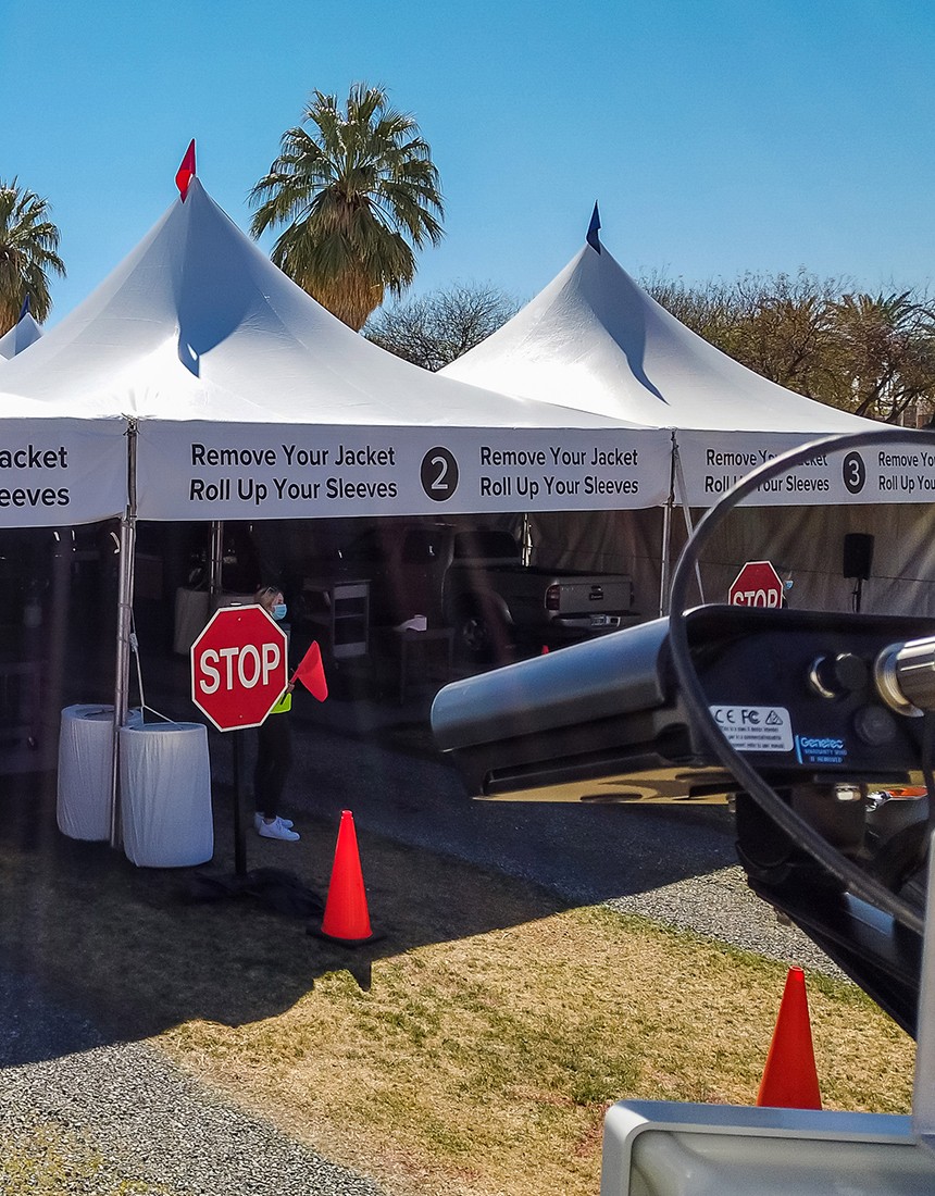 Monitoring ALPR traffic: UArizona vaccine POD